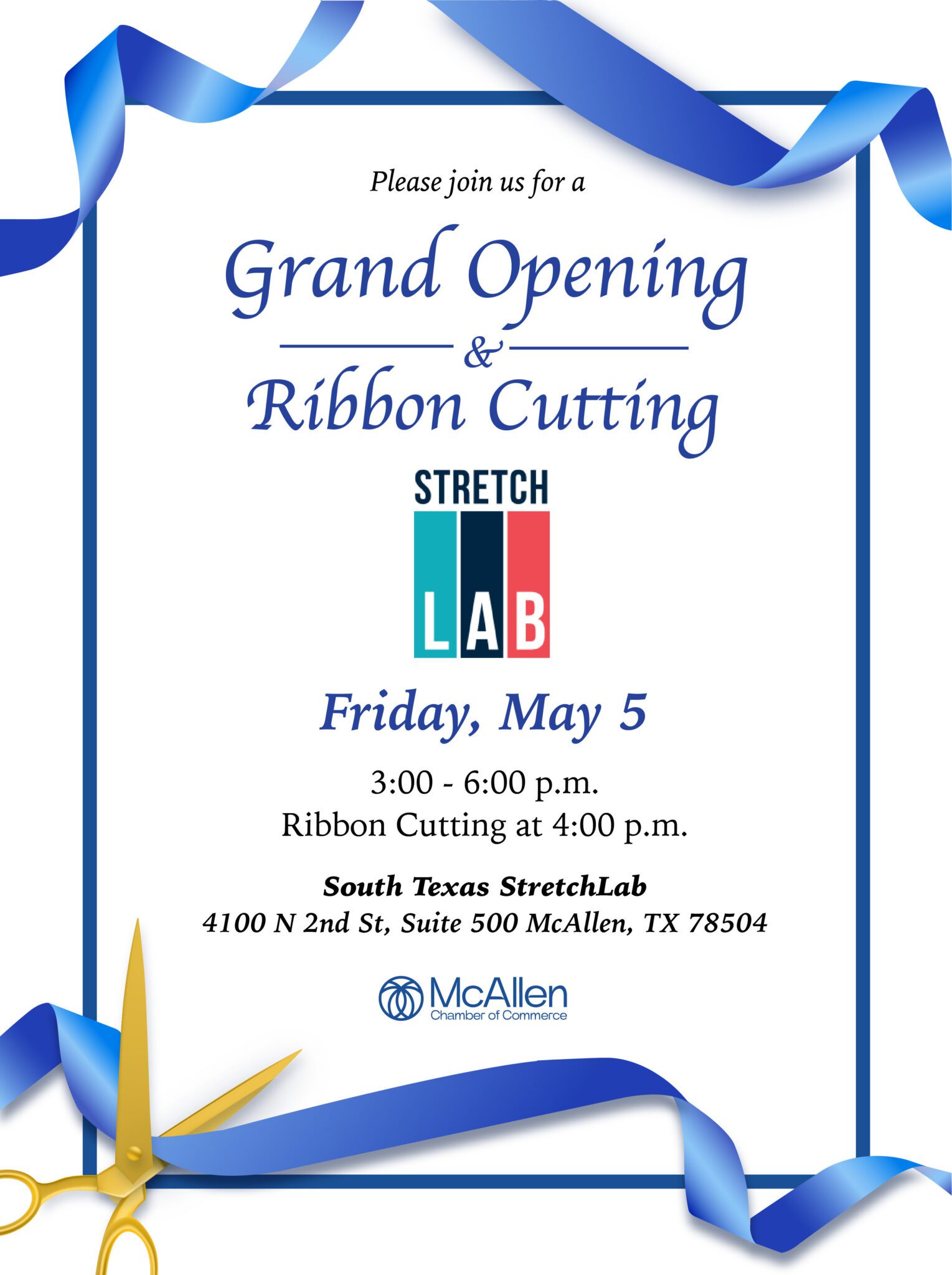 Stretch Lab Grand Opening and Ribbon Cutting - McAllen Chamber of Commerce