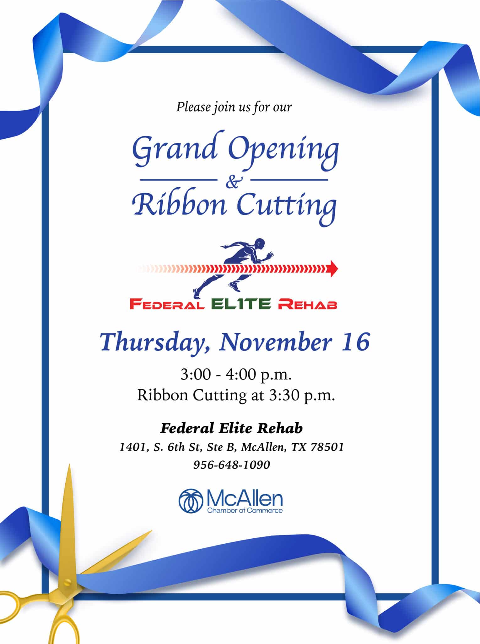 Federal Elite Rehab Grand Opening & Ribbon Cutting - McAllen Chamber of ...
