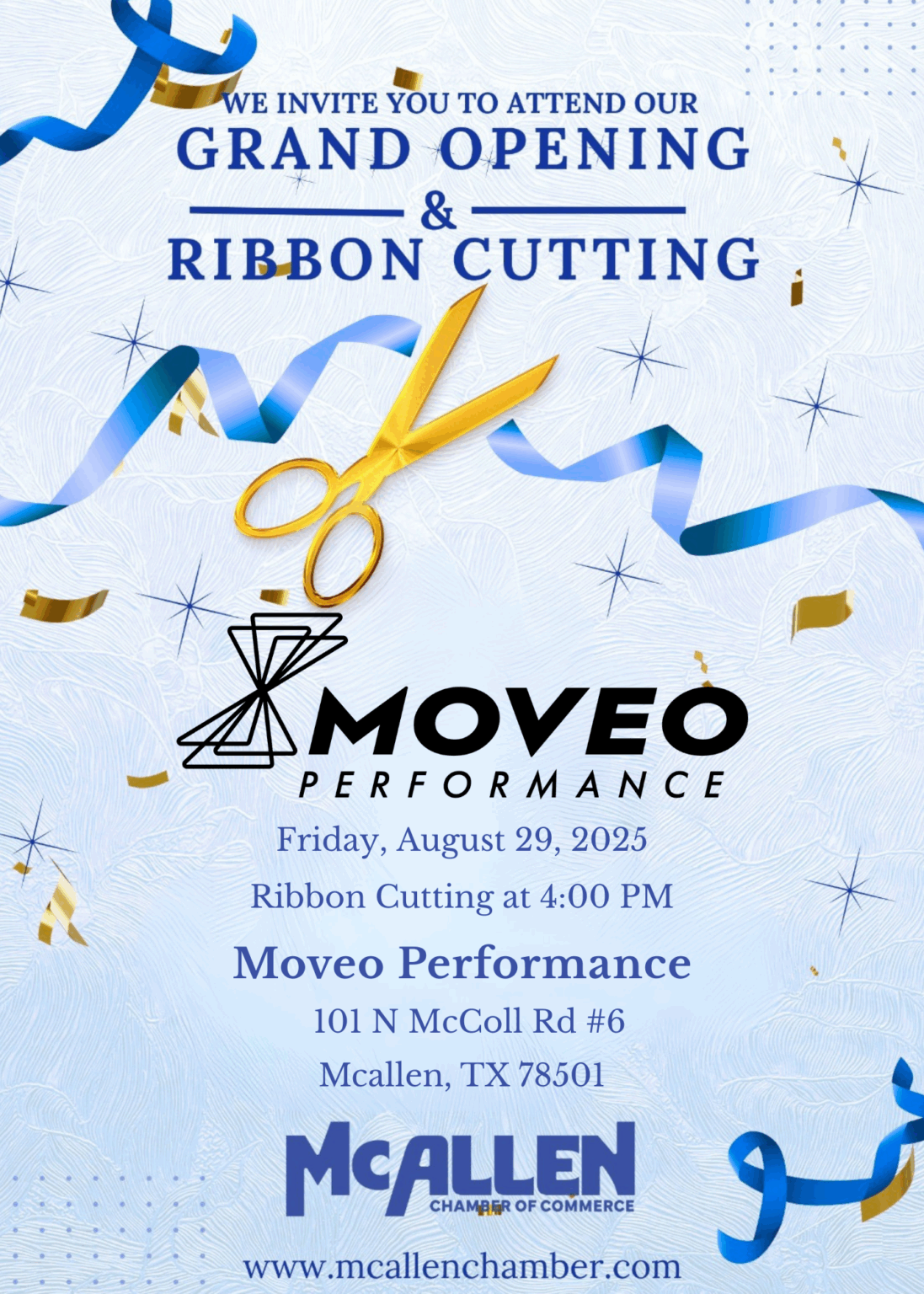Moveo Performance: Grand Opening & Ribbon Cutting - McAllen Chamber of ...